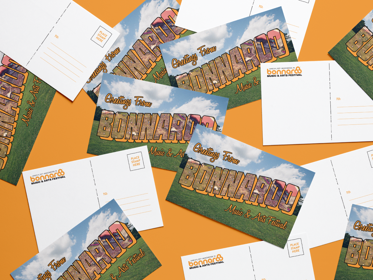 Bonnaroo Postcard by Julianna Cvetetic on Dribbble