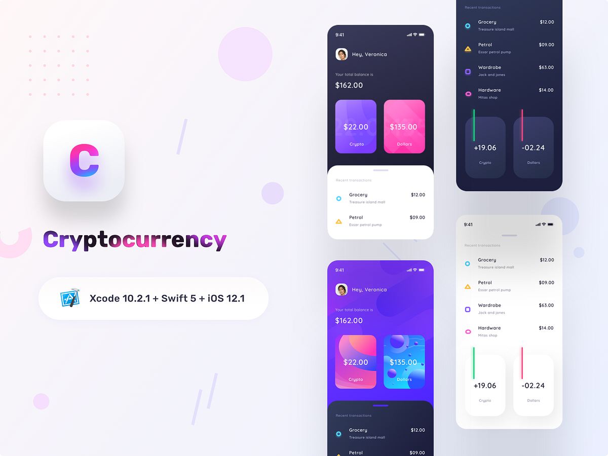 Cryptocurrency app SOURCE CODE by Prakhar Neel Sharma on Dribbble