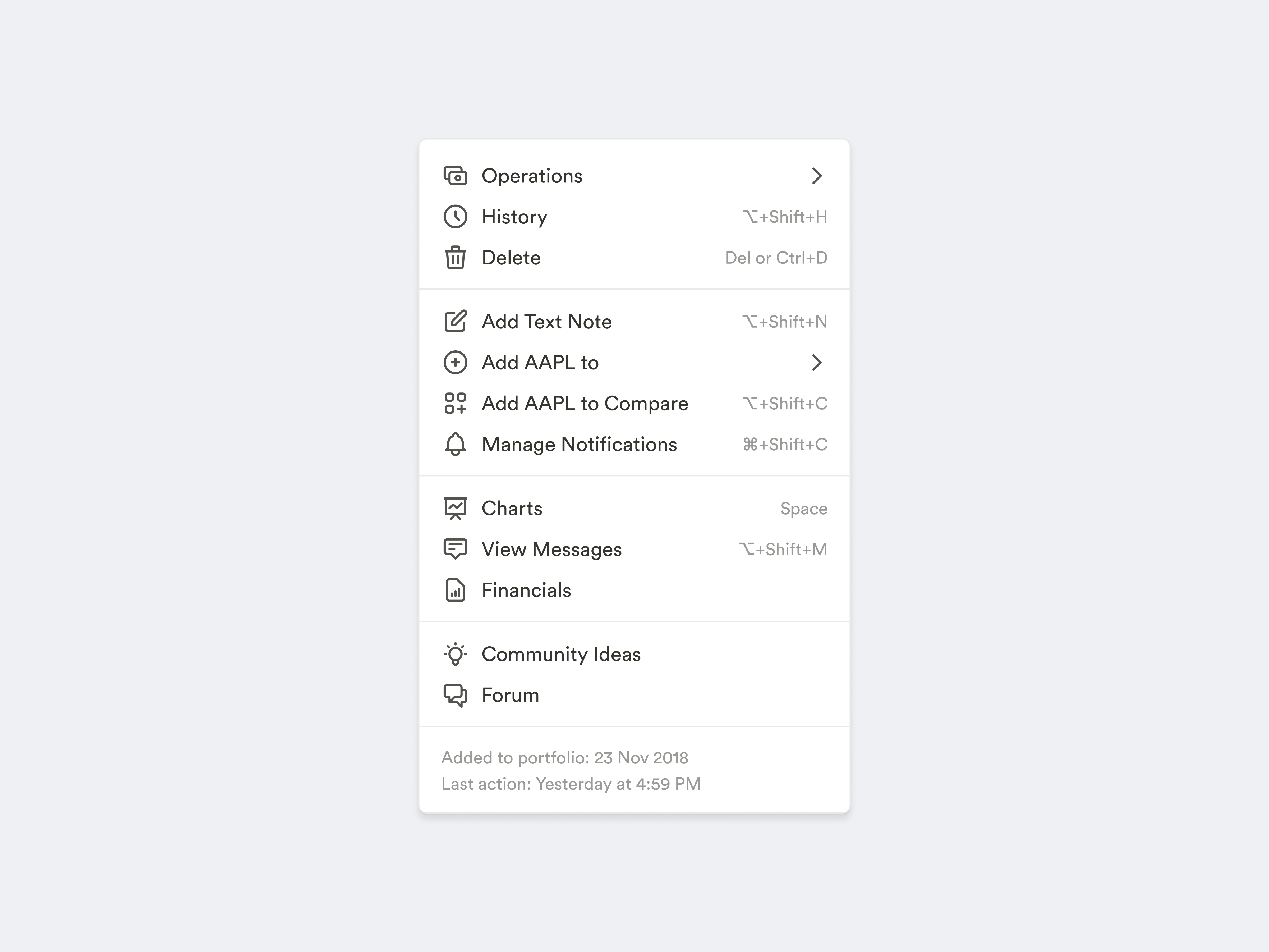 Financial widget actions. by Kamil Głowiński for Autentika on Dribbble