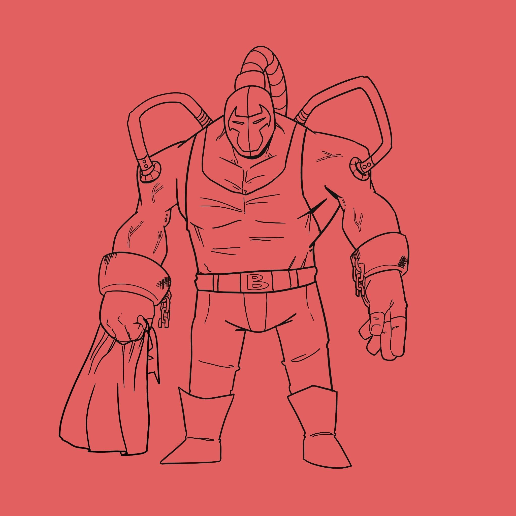 Bane - 2D Character Design Process by Quecko Inc. on Dribbble