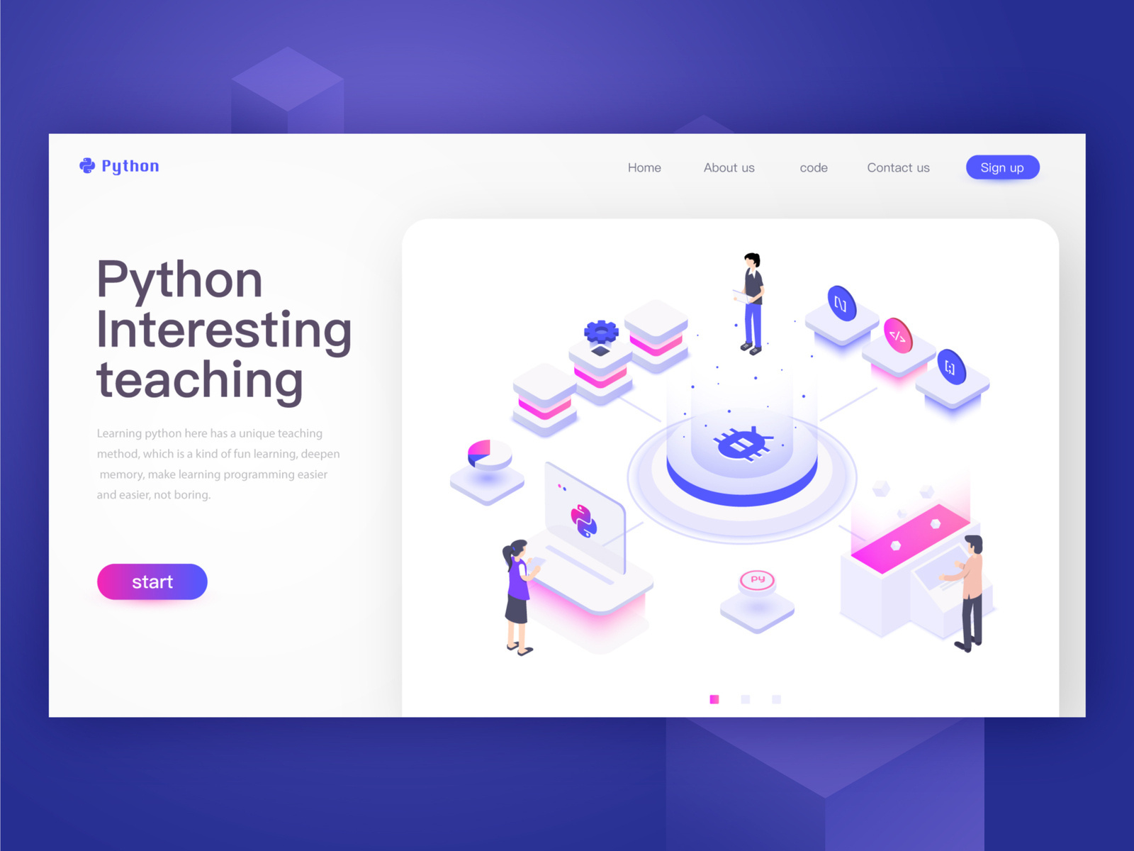 python web design by QIAO_PENG on Dribbble