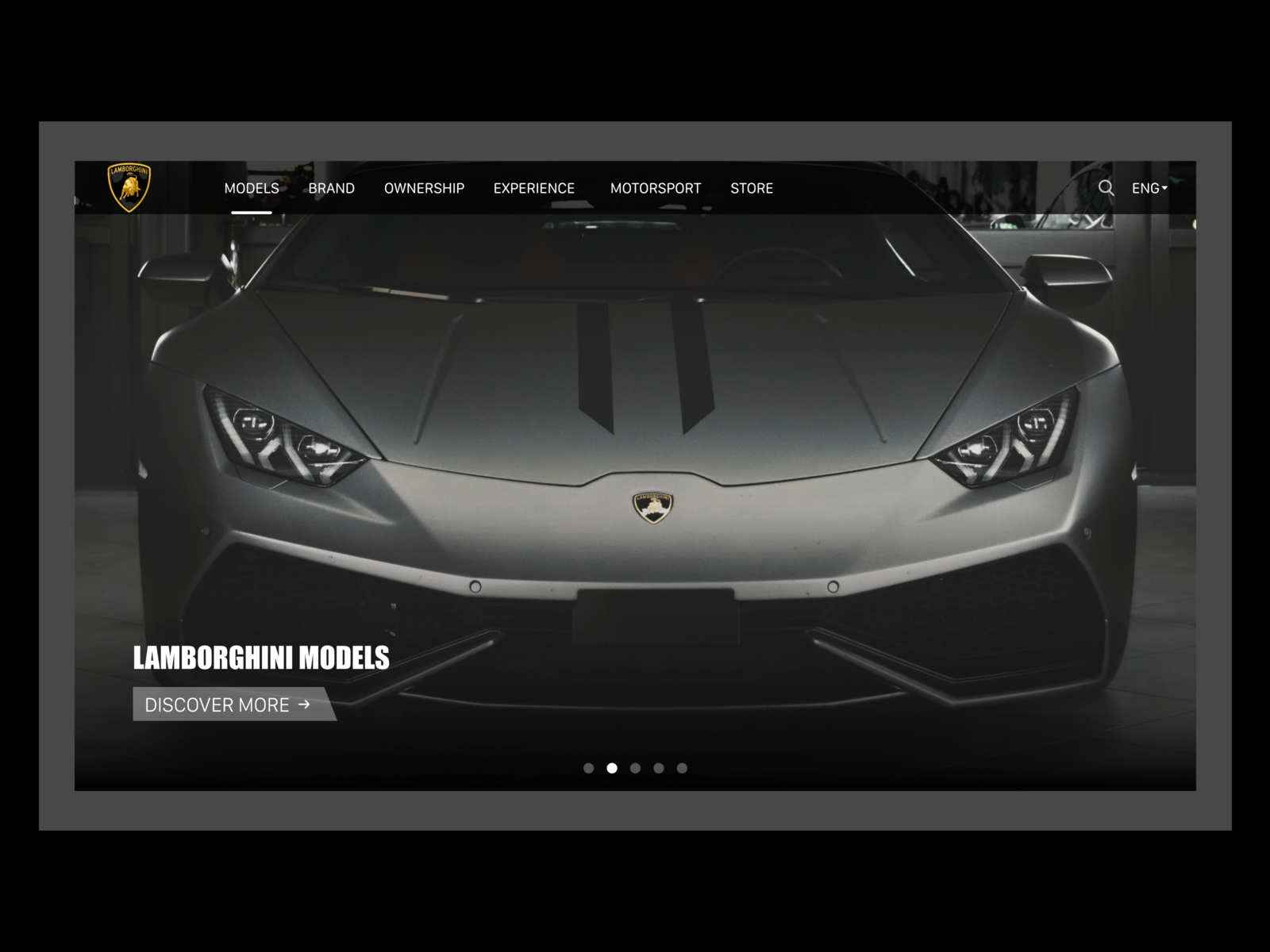 Lamborghini web Landing page by Dhesega on Dribbble