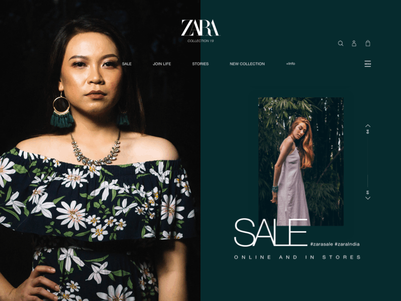 Zara Re-Design Concept Animation by Swati Gupta on Dribbble