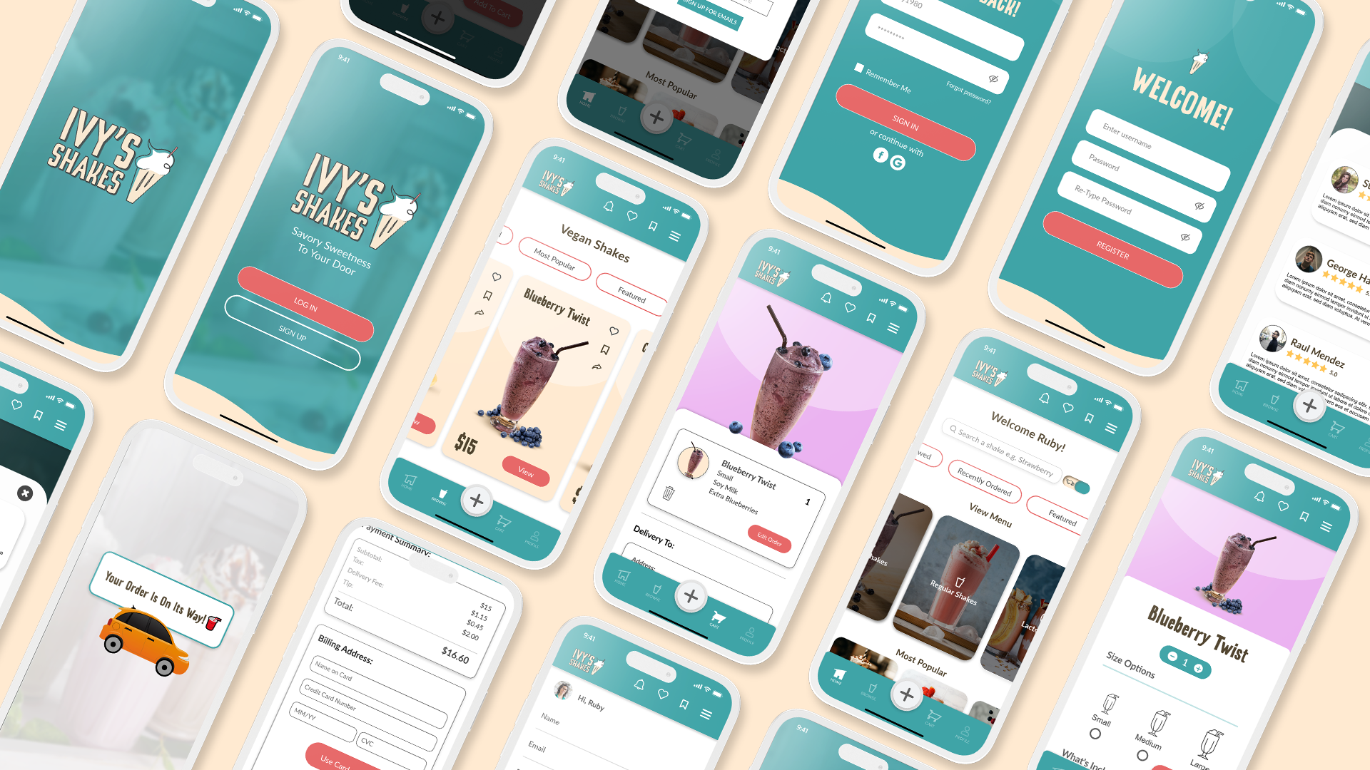 Ivy's Shakes Milkshake Case Study by Carolina Villalobos on Dribbble