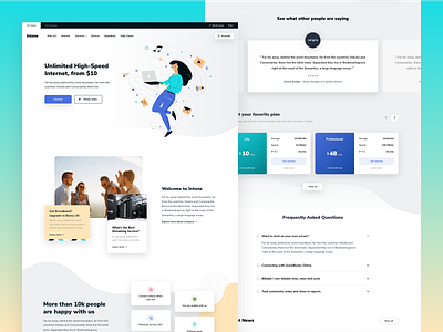 Intone homepage by Artyom Khamitov on Dribbble