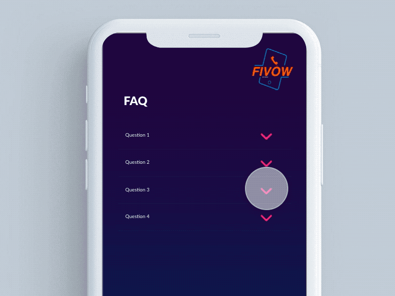 FAQ Menu by Faiz Fatah on Dribbble