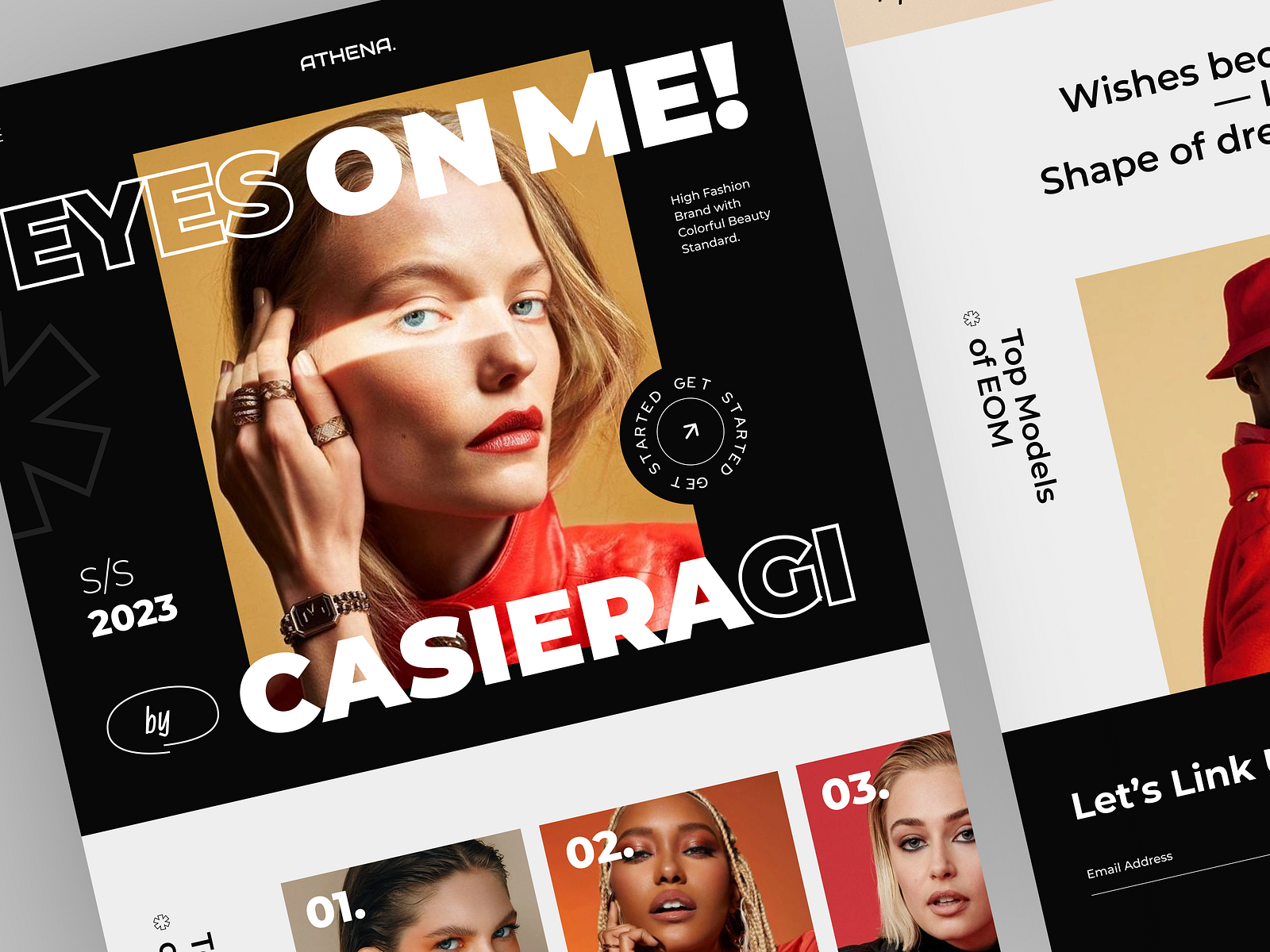 Athena - Fashion Landing Page by Syafrini Nabilla for Plainthing Studio ...