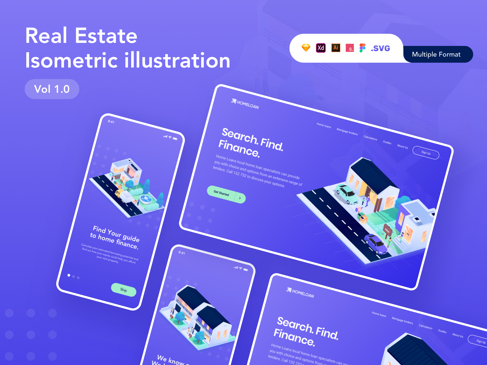 Real Estate Isometric Kit Vol.1 by Zaini Achmad® for Noansa on Dribbble