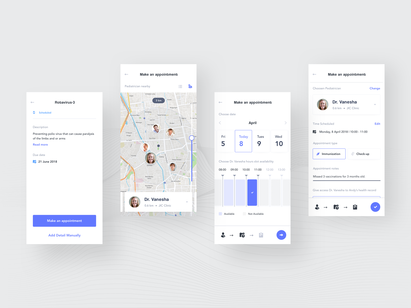 Healthcare Case Study - Make an Appointment Screens by adiatma bani for ...
