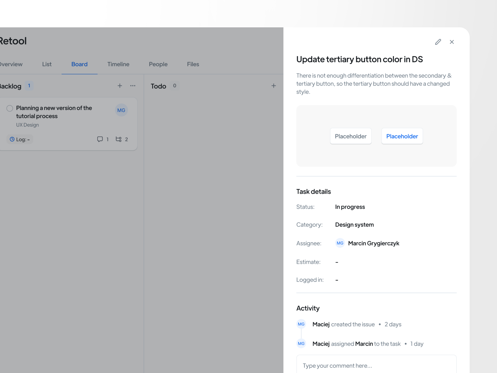 Task management - task view by Marcin Grygierczyk on Dribbble