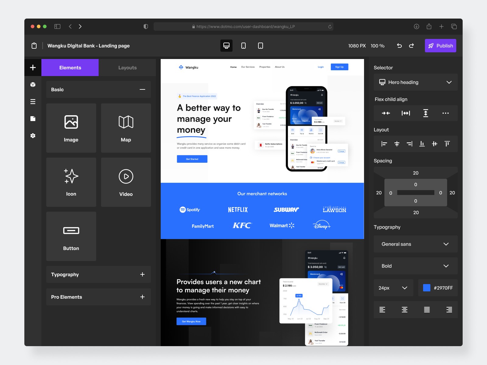 Dotmo - Web Builder Dashboard by Arya Pradana for Elux Space on Dribbble
