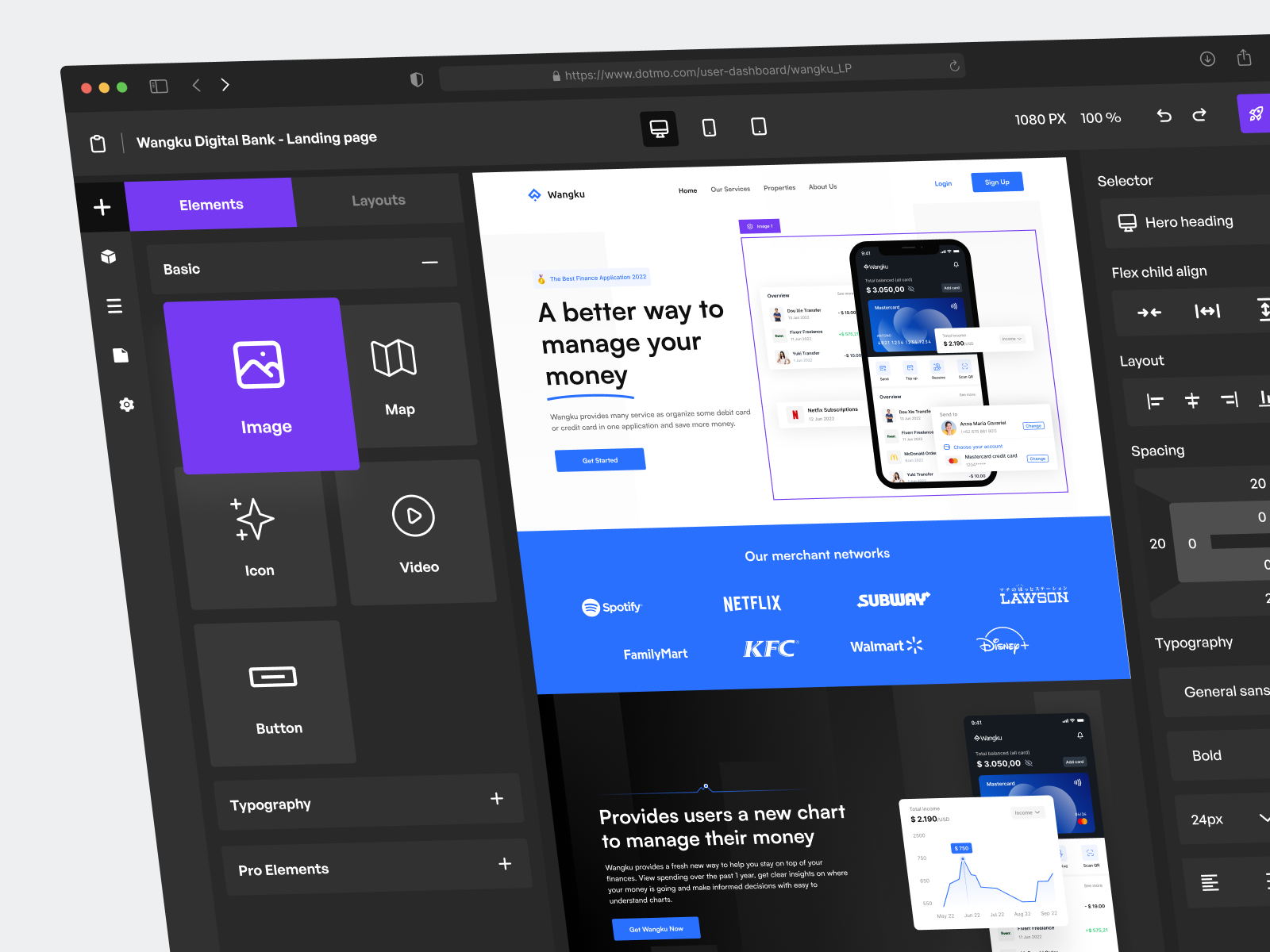 Dotmo - Web Builder Dashboard by Arya Pradana for Elux Space on Dribbble