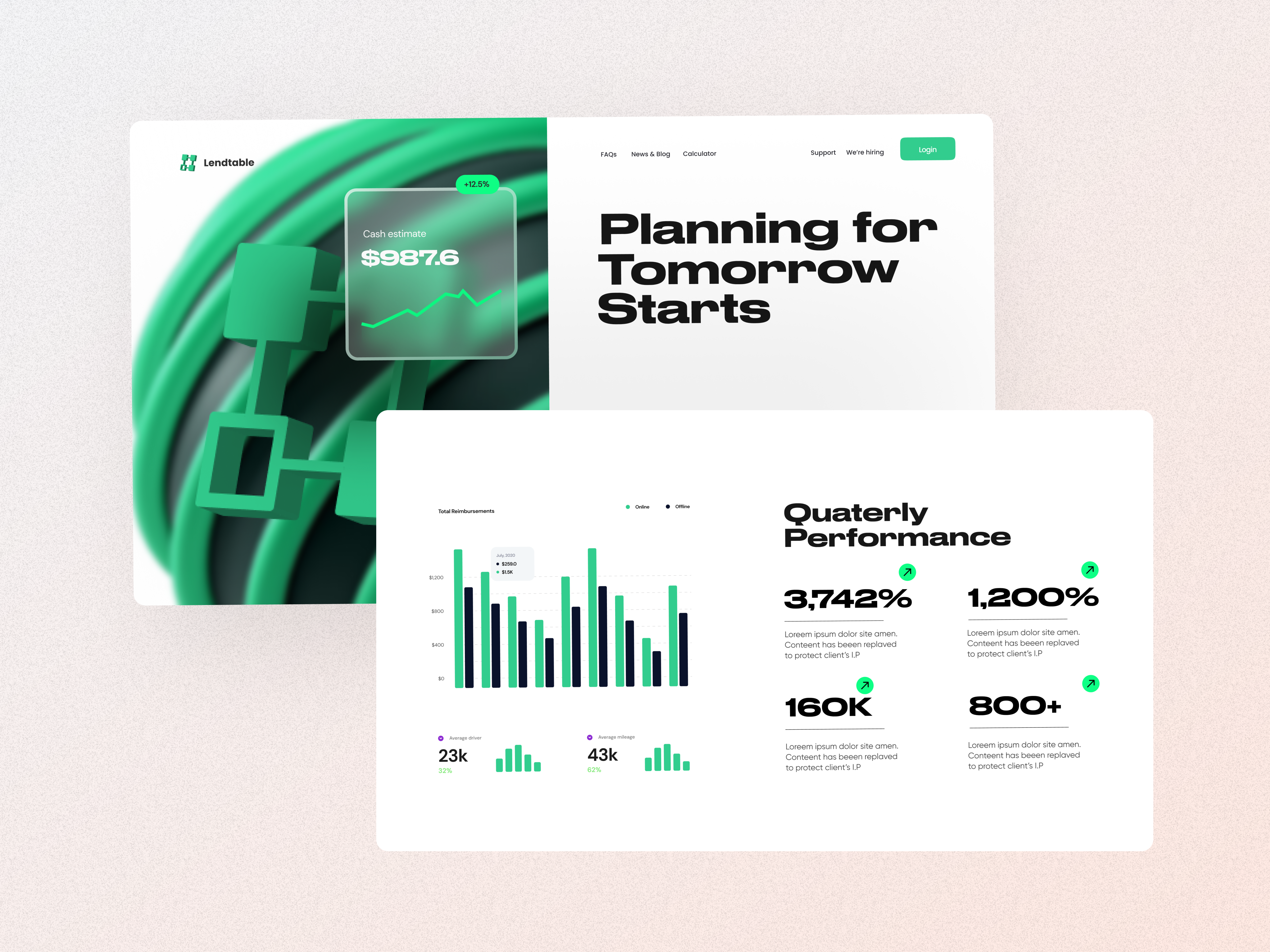 Lendtable Pitch Deck Presentation by Sanmi Ibitoye on Dribbble