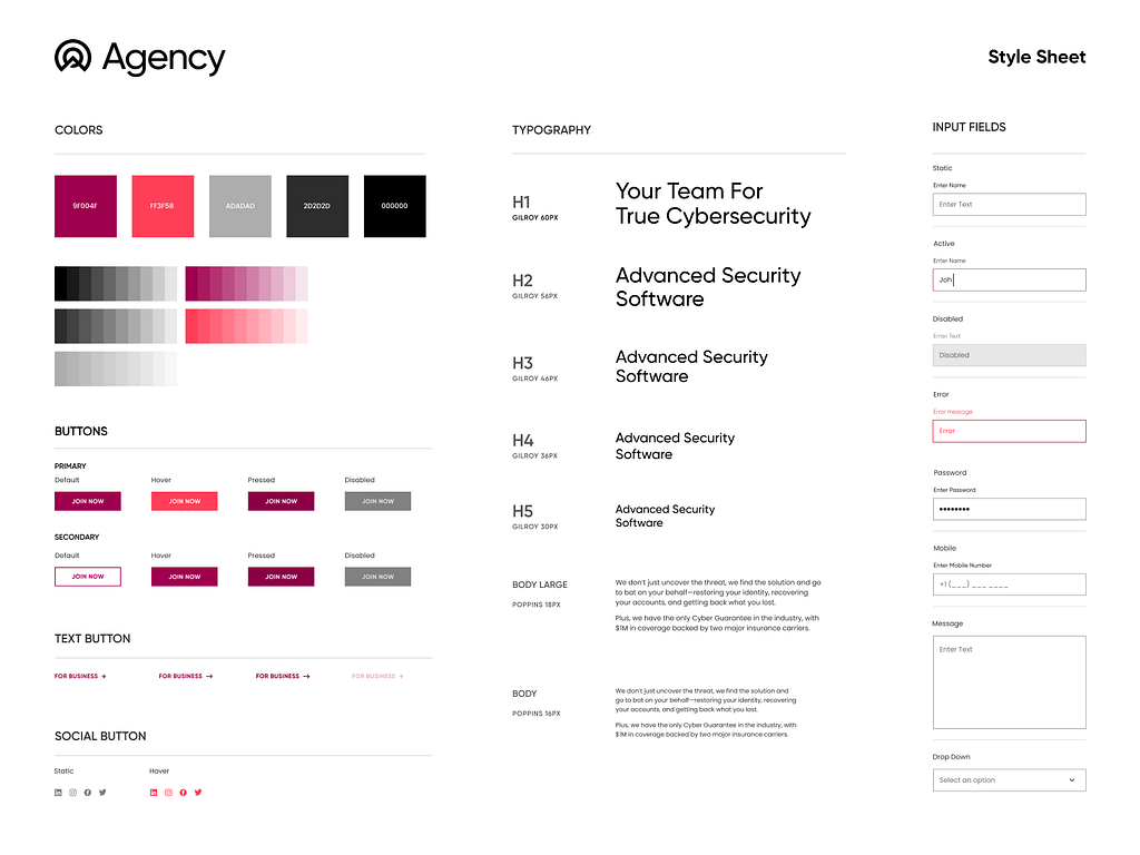 Style Sheet By Benjamin Oberemok For Kulak On Dribbble