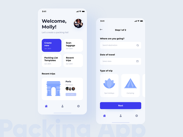 Packing App Concept by Alexandra Marchenko for Hyperactive Design on ...