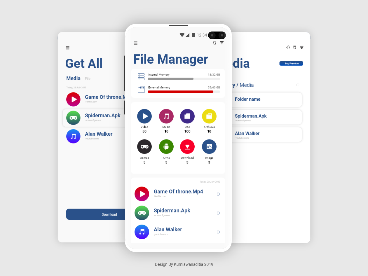 File & Download Manager App by Aditia Kurniawan on Dribbble