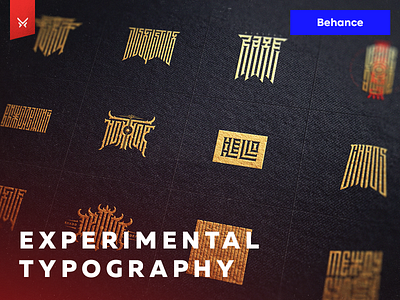 Experimental Typography by Mase 🇺🇦 on Dribbble