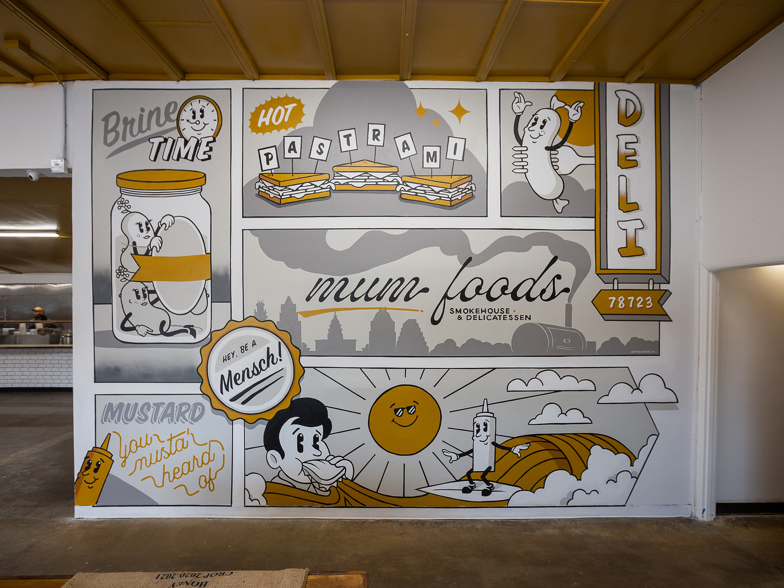 Mum Foods Mural by Maxwell Rasche on Dribbble