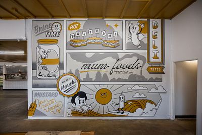 Mum Foods Mural by Maxwell Rasche on Dribbble