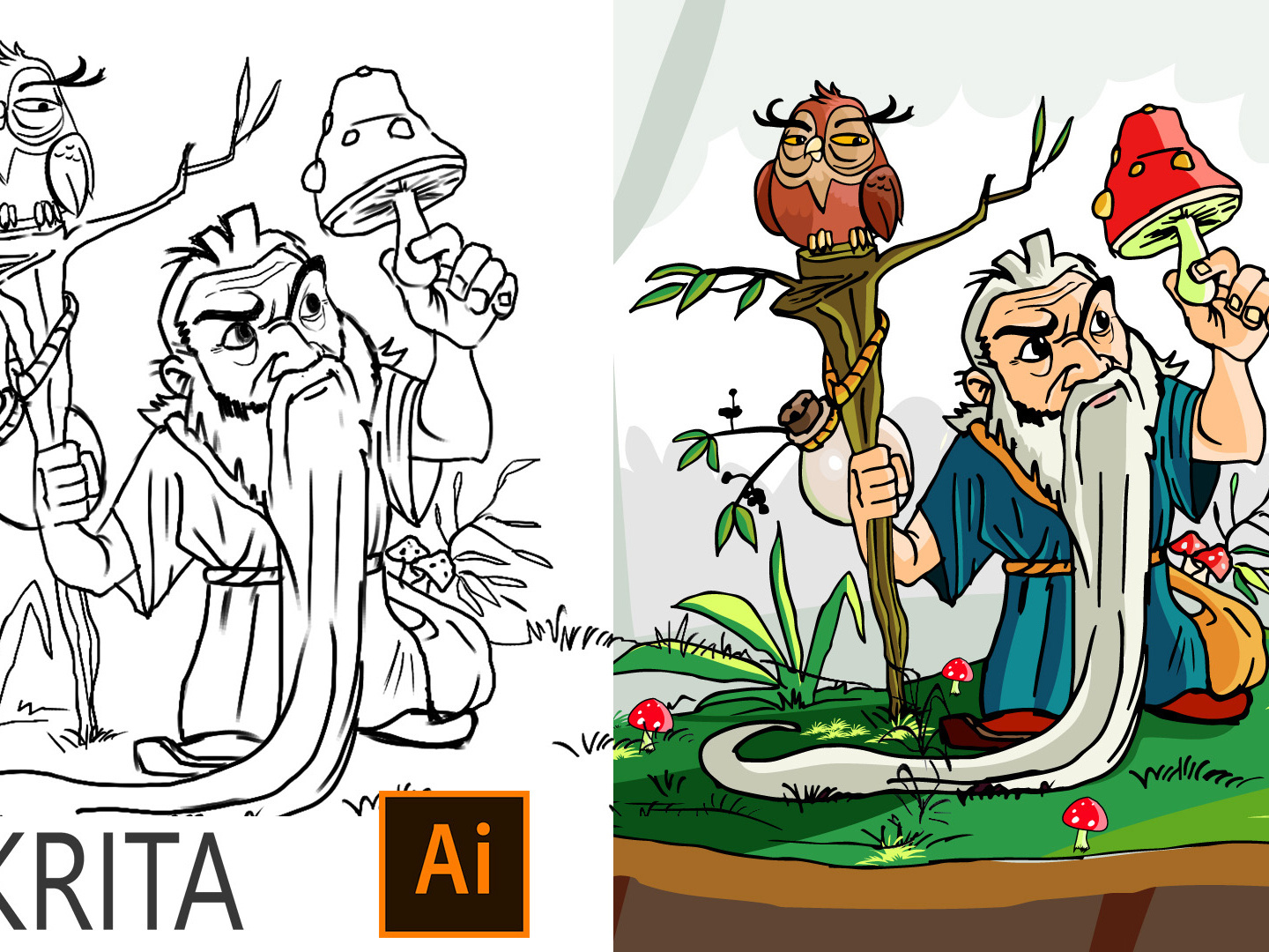 story telling illustration from sketch to vector tutorial by ...