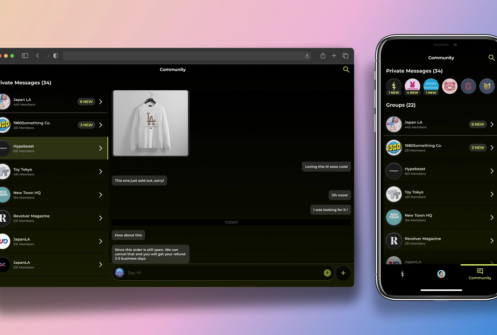 P2P Messaging by Alfredo on Dribbble