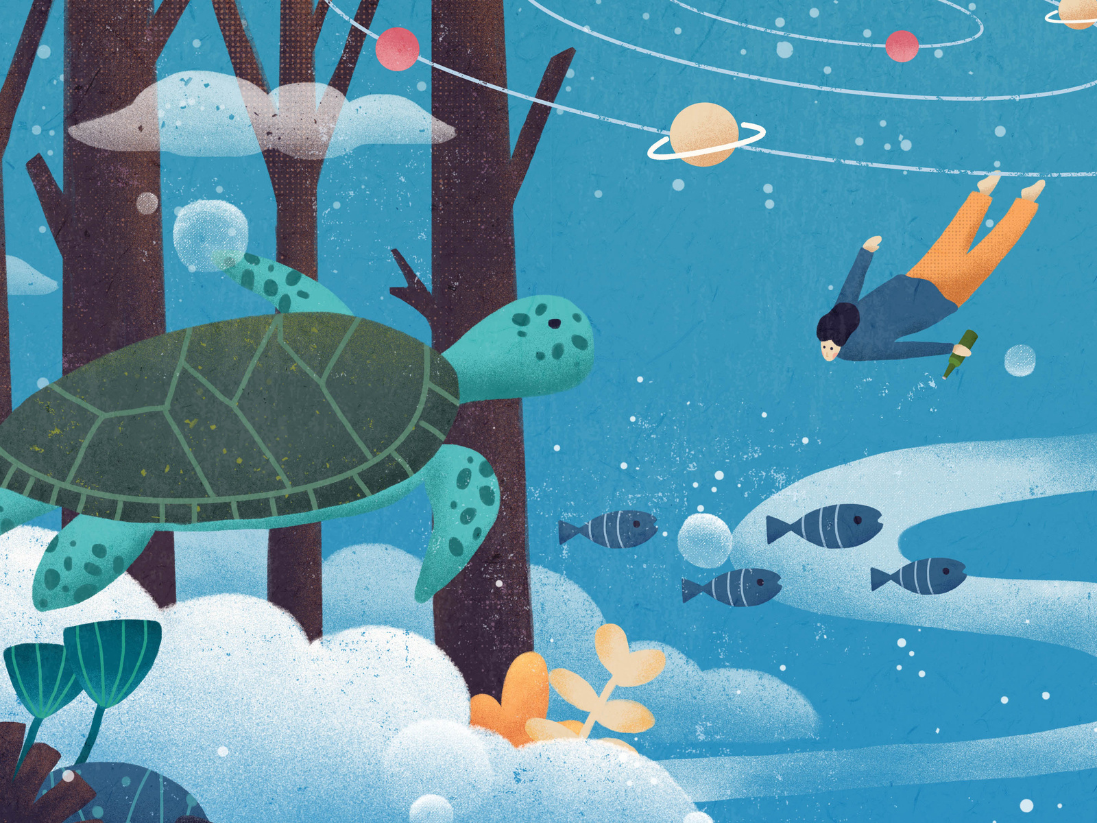 Hi Ocean！ by zzzoe on Dribbble