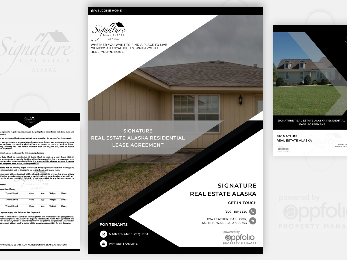 #web cover page design_signature Real Estate by Ansal Mahajan on Dribbble