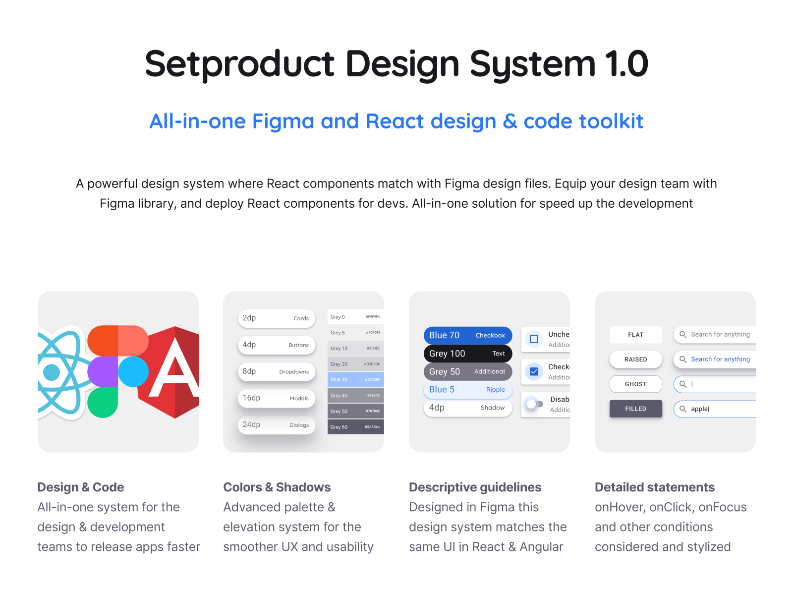Figma, React & Angular Design System by Roman Kamushken on Dribbble