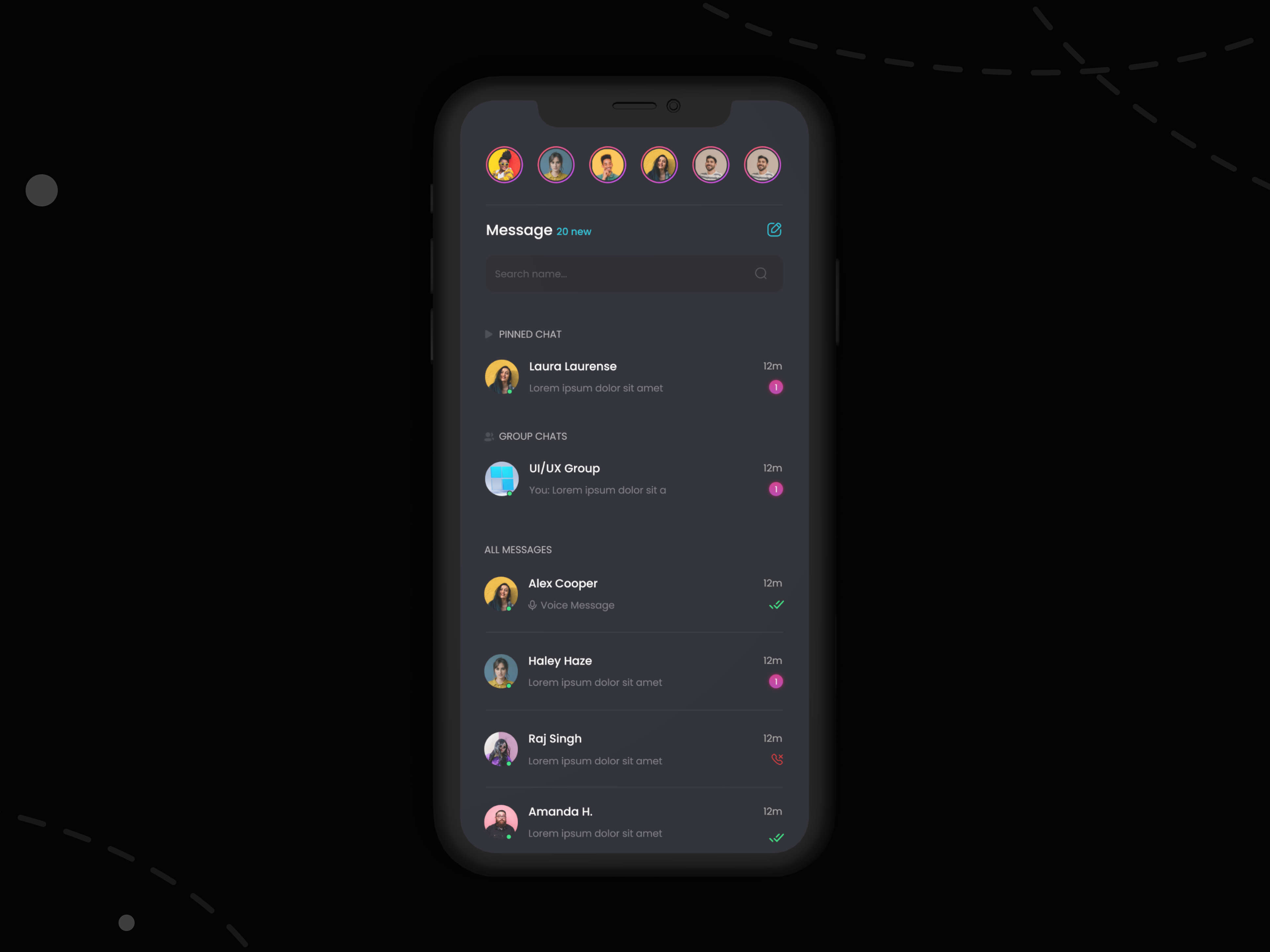 Messenger - Web design by Raj Singh on Dribbble