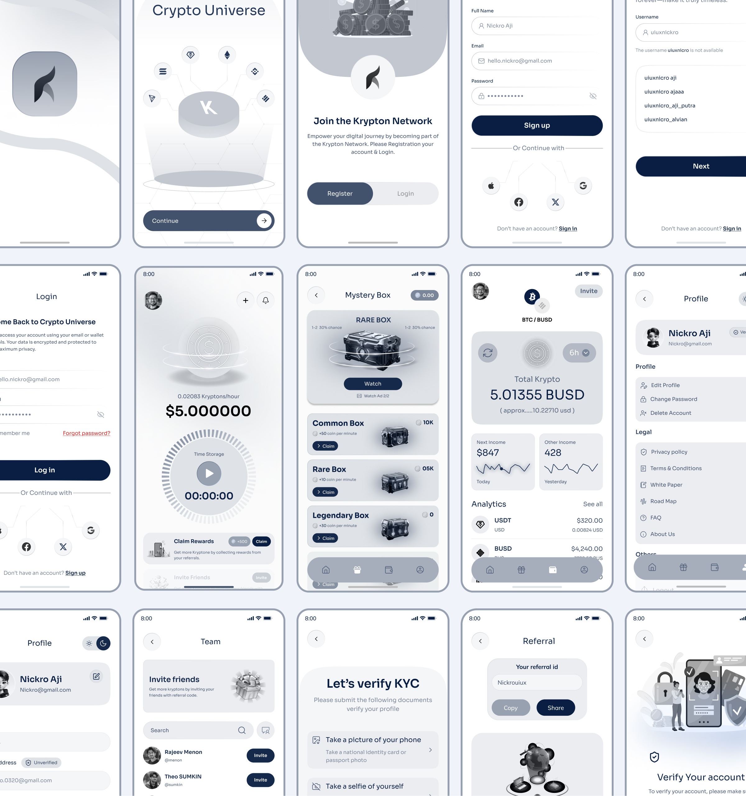 Crypto Blockchain Mobile app by Shuvo karmokar on Dribbble