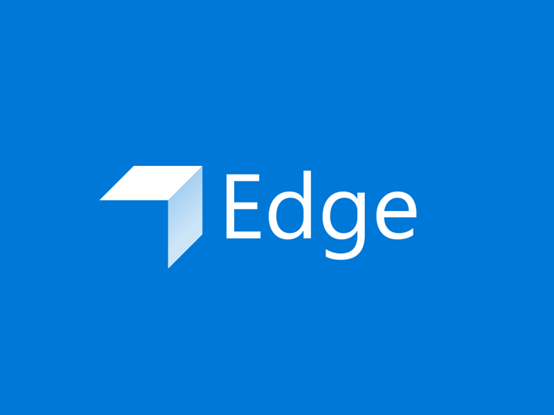 Simplistic Microsoft Edge Logo Concept by Daniel Zane on Dribbble
