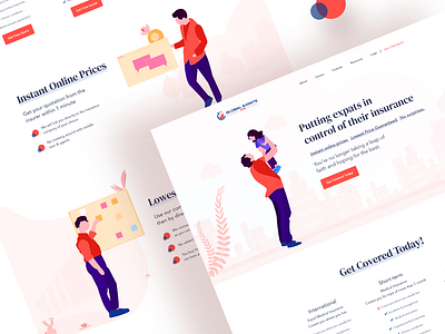GlobalExpats Insurance Web UI Design by Mustafa Hussain on Dribbble