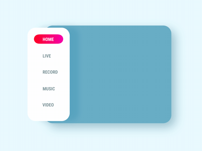 Menu interaction by Aneesh on Dribbble