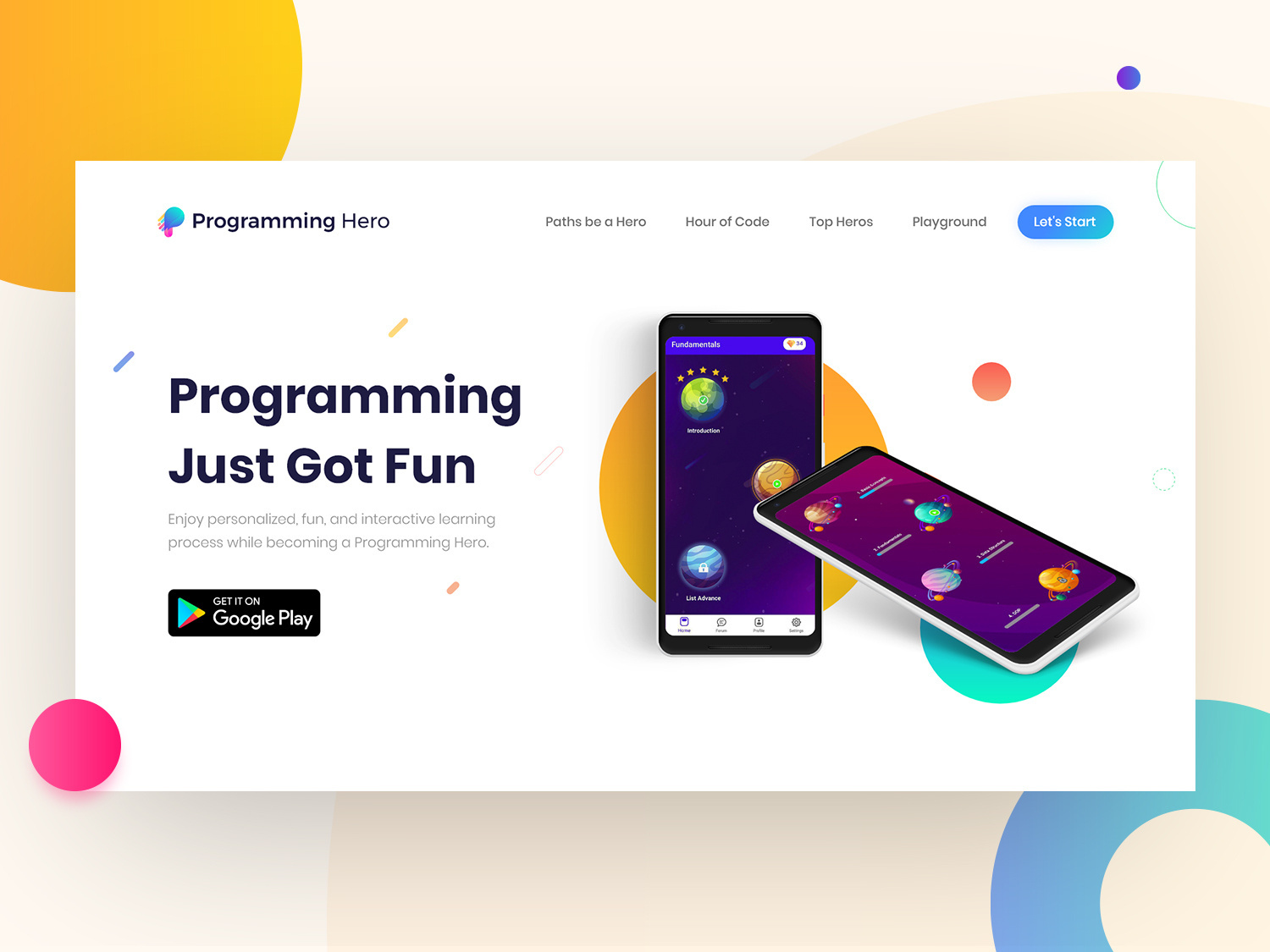 Web Headers Landing Page- Programming Hero by Sufi Ahmed Hamim on Dribbble