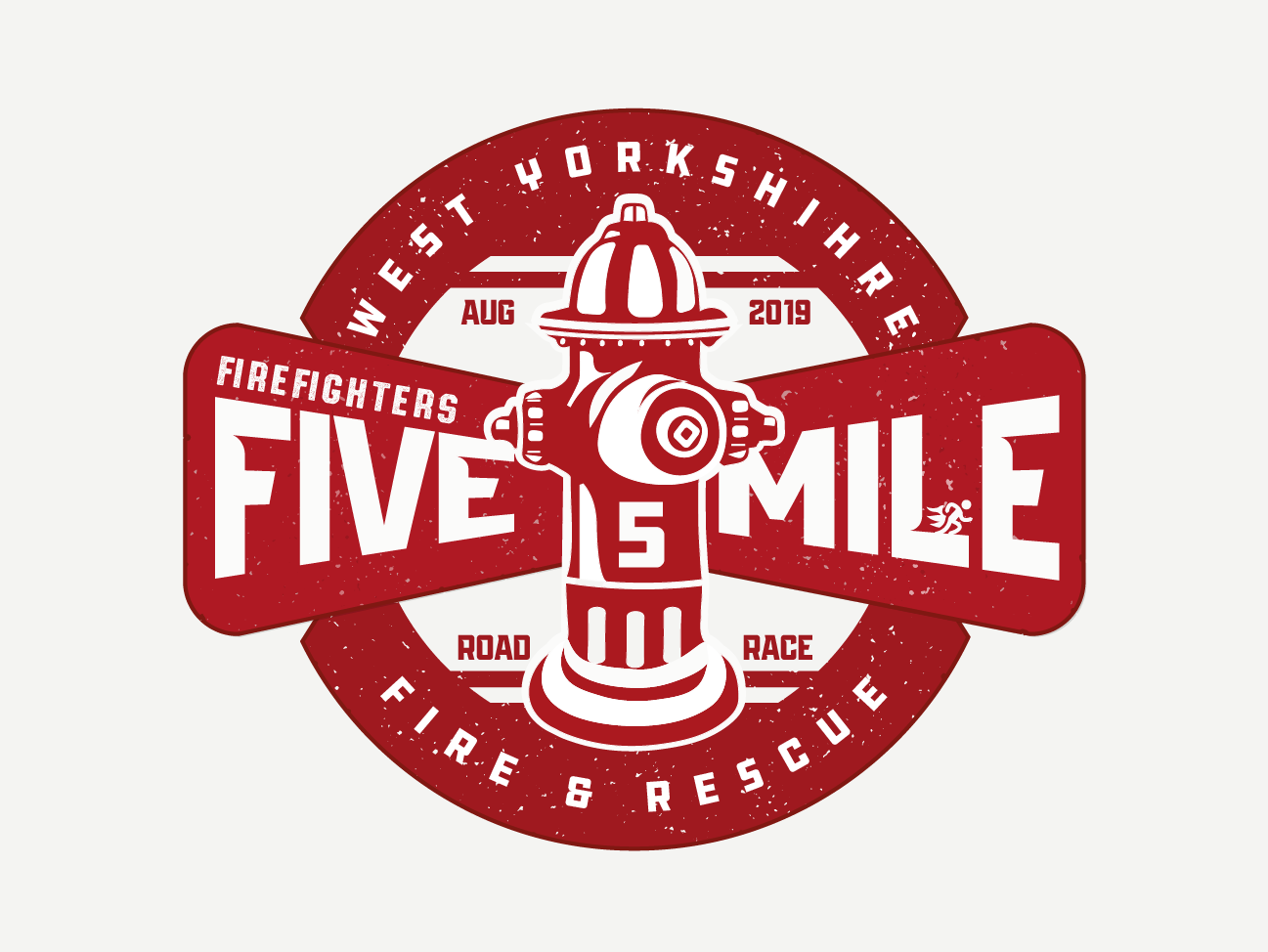 Firefighters Five Mile Local Race Logo by Craig Thompson on Dribbble