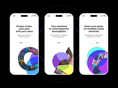 AI App Intro Screens by Sandro Ieva on Dribbble