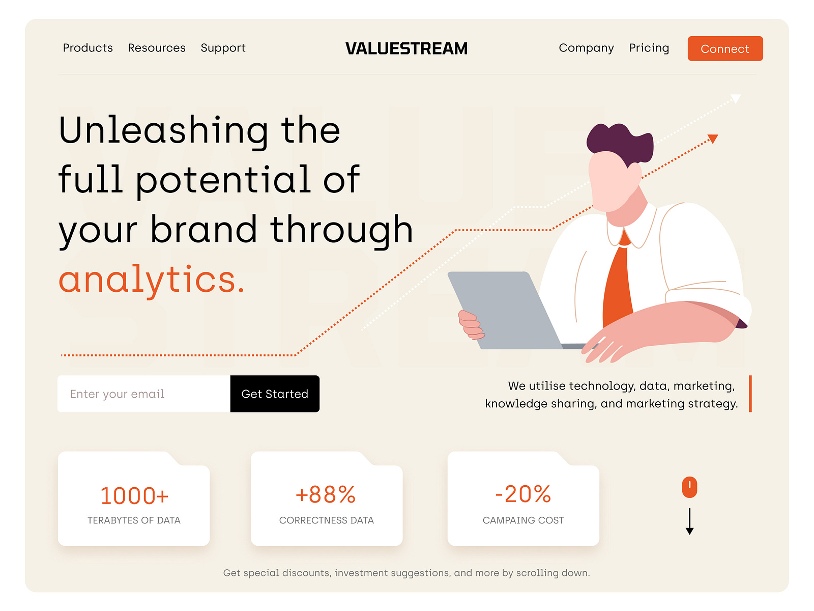 Brand Analytics Web Design Concept by Keyur Payghode ️ on Dribbble