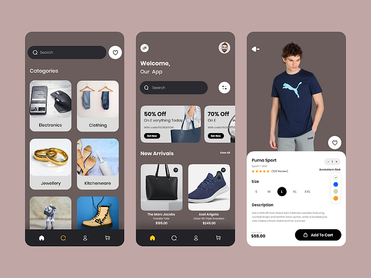 Marketplace App Design by Guru TechnoLabs on Dribbble