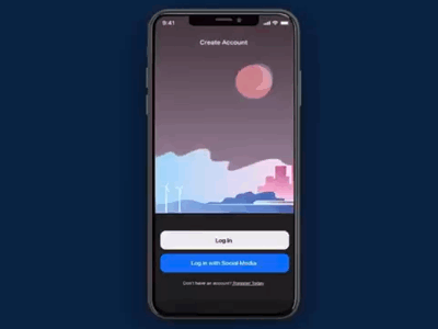 Screen Log in & Sign up by Sandi Bennett on Dribbble