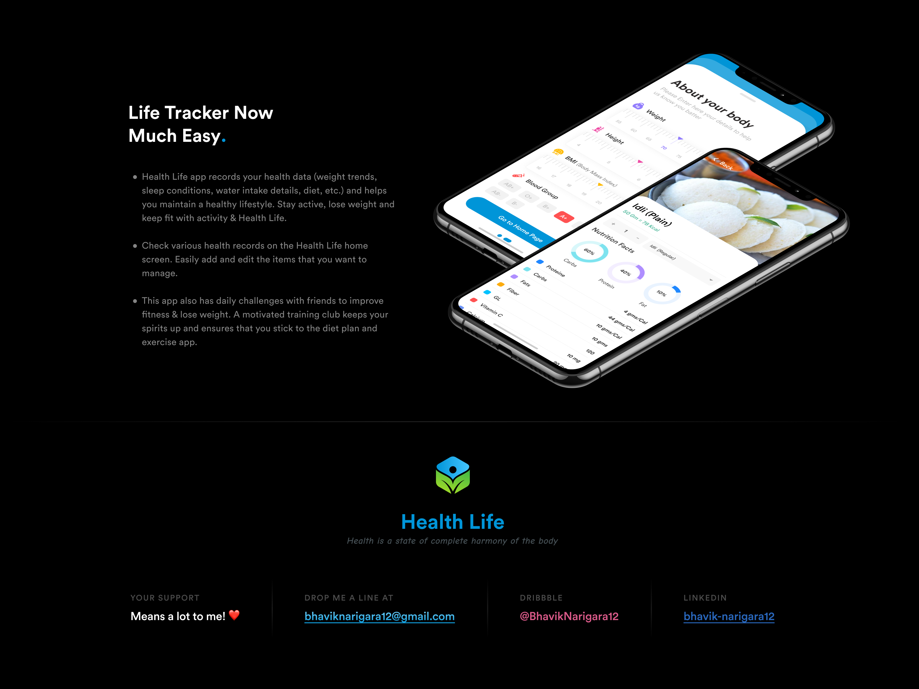 Health Life Mobile Application Design & UI/UX Case Study by Bhavik ...
