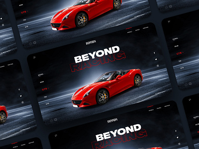 Ferrari Website Redesign Challenge by Attiqa Naz™ on Dribbble