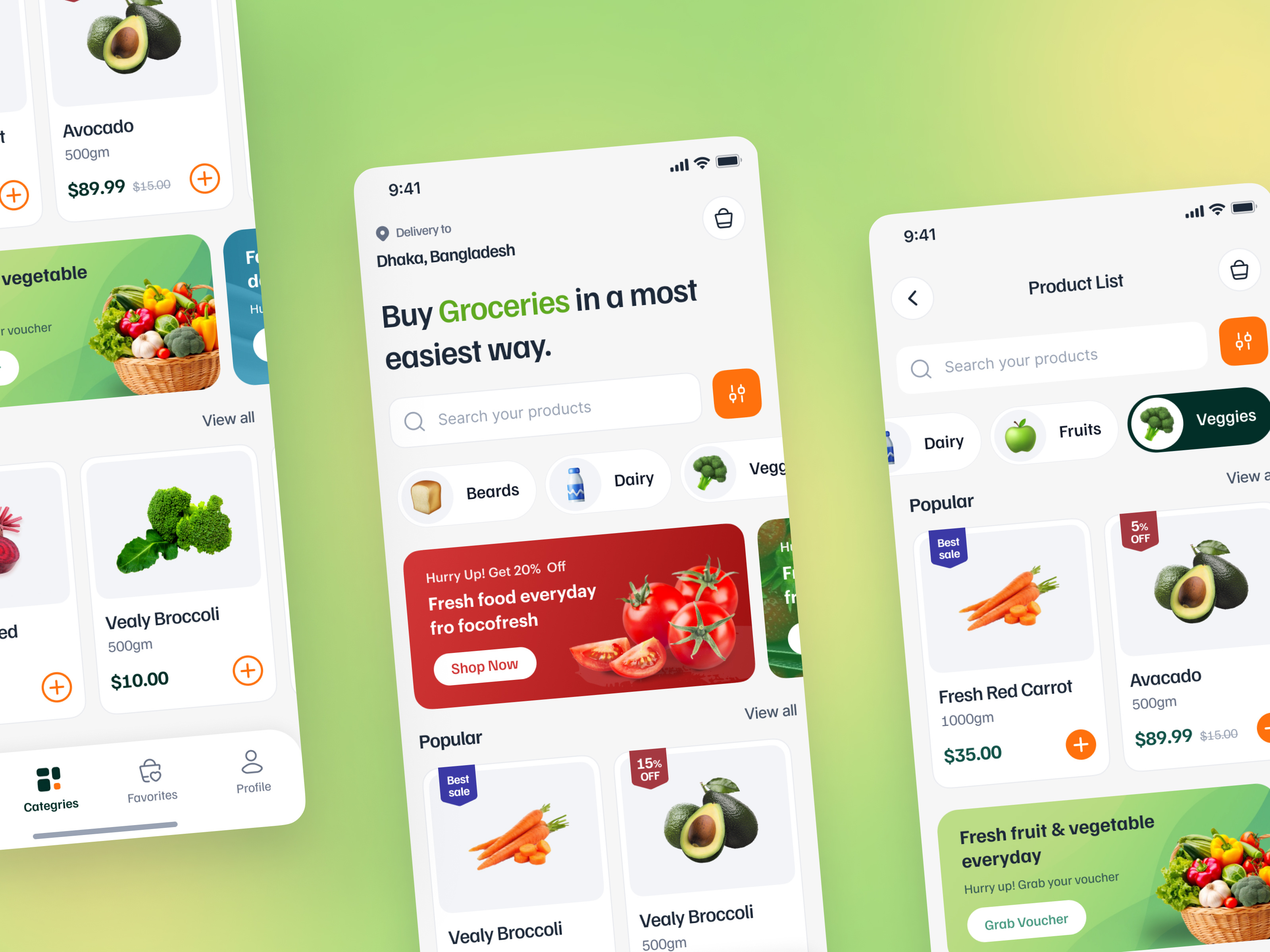 Grocery Mobile App UI/UX Design by FocoTik UI/UX Agency on Dribbble