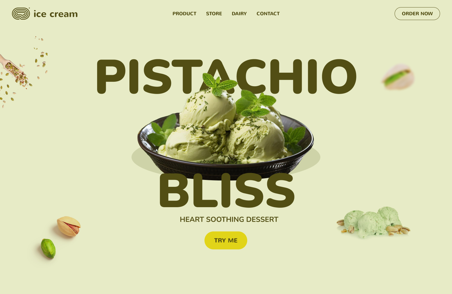 Ice Cream Shop Website Design by Md. Shamsul Alam on Dribbble