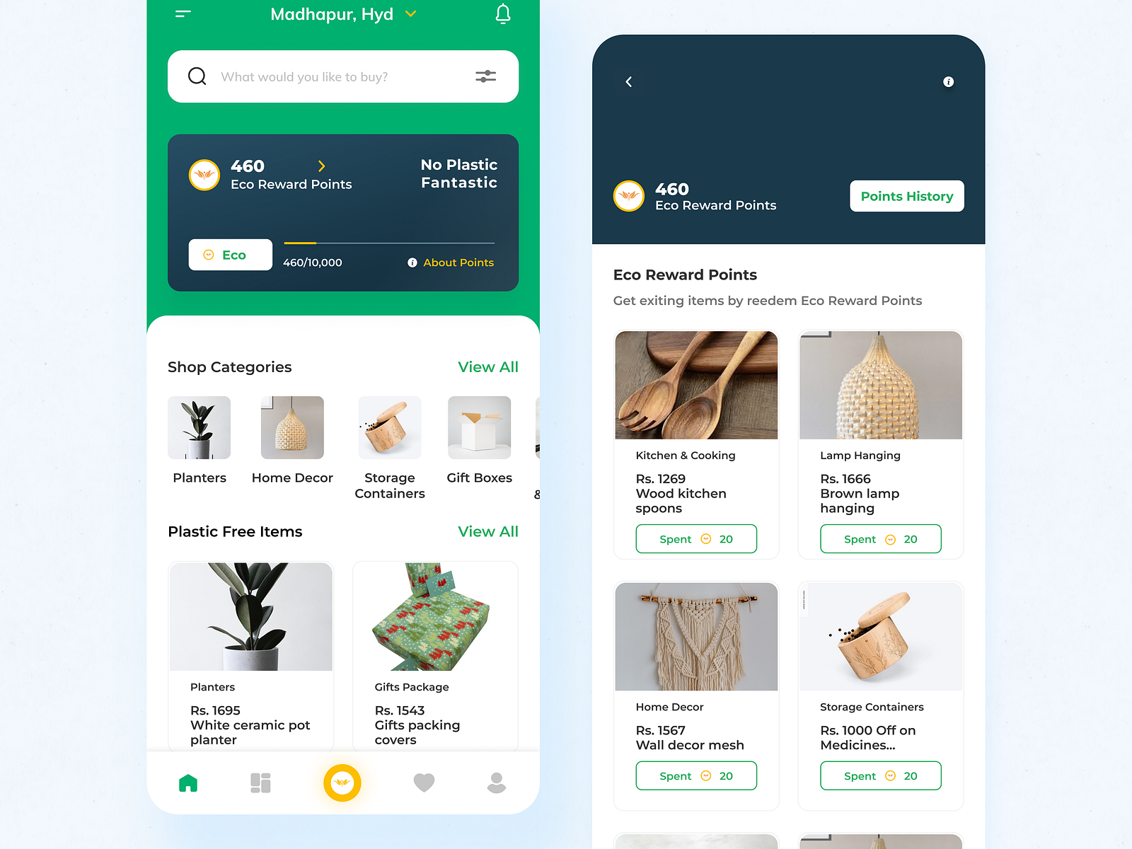 EcoLife Plastic Free Products Mobile app by ZigmaUX on Dribbble