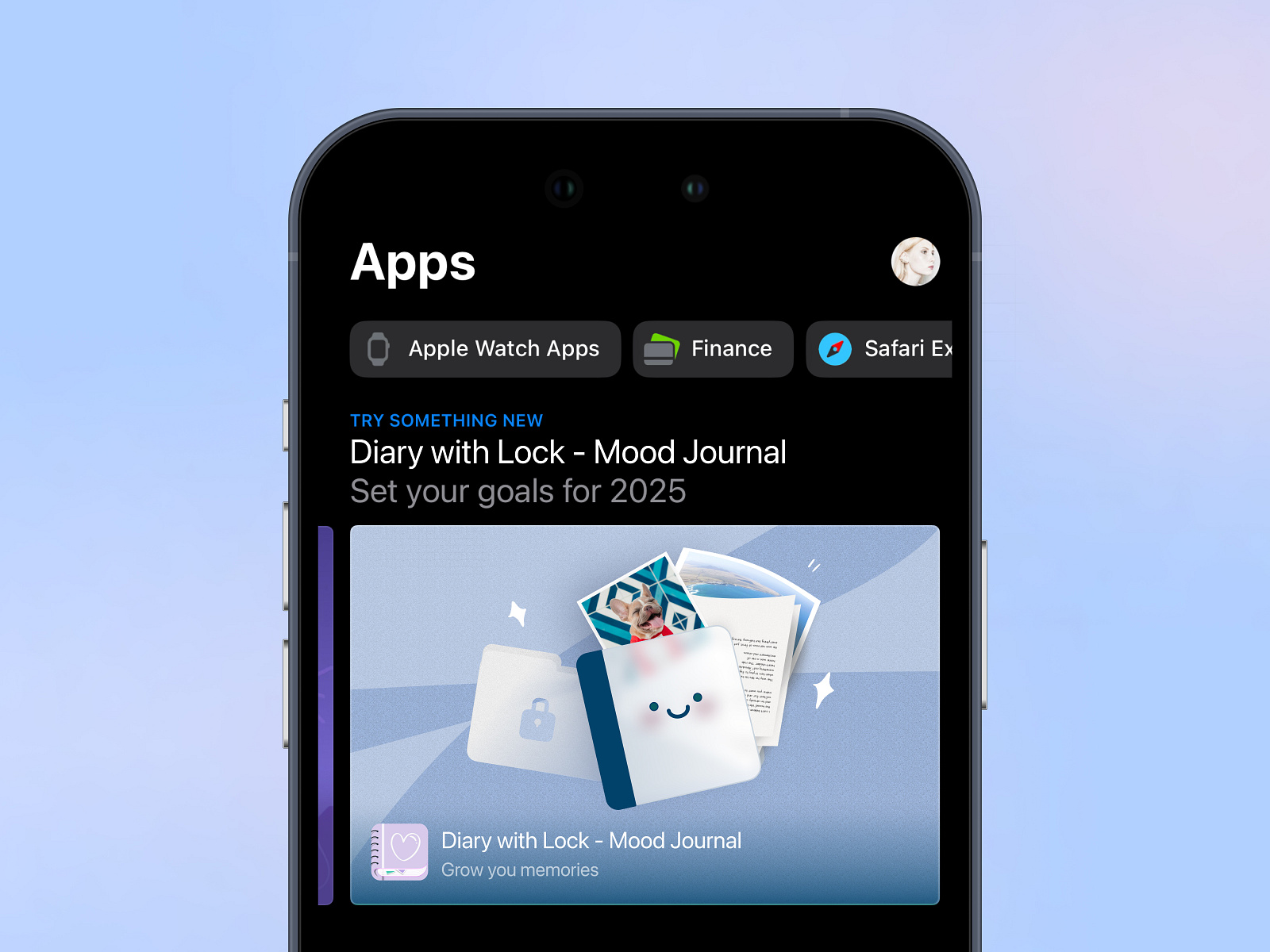 Feature Screen for Diary App by Aleksandra Kulagina on Dribbble