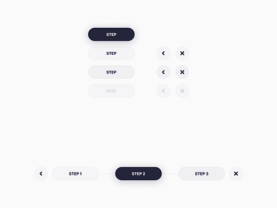 UIX Design System #4 - Stepper, Tab Bar by Max Kościsz on Dribbble