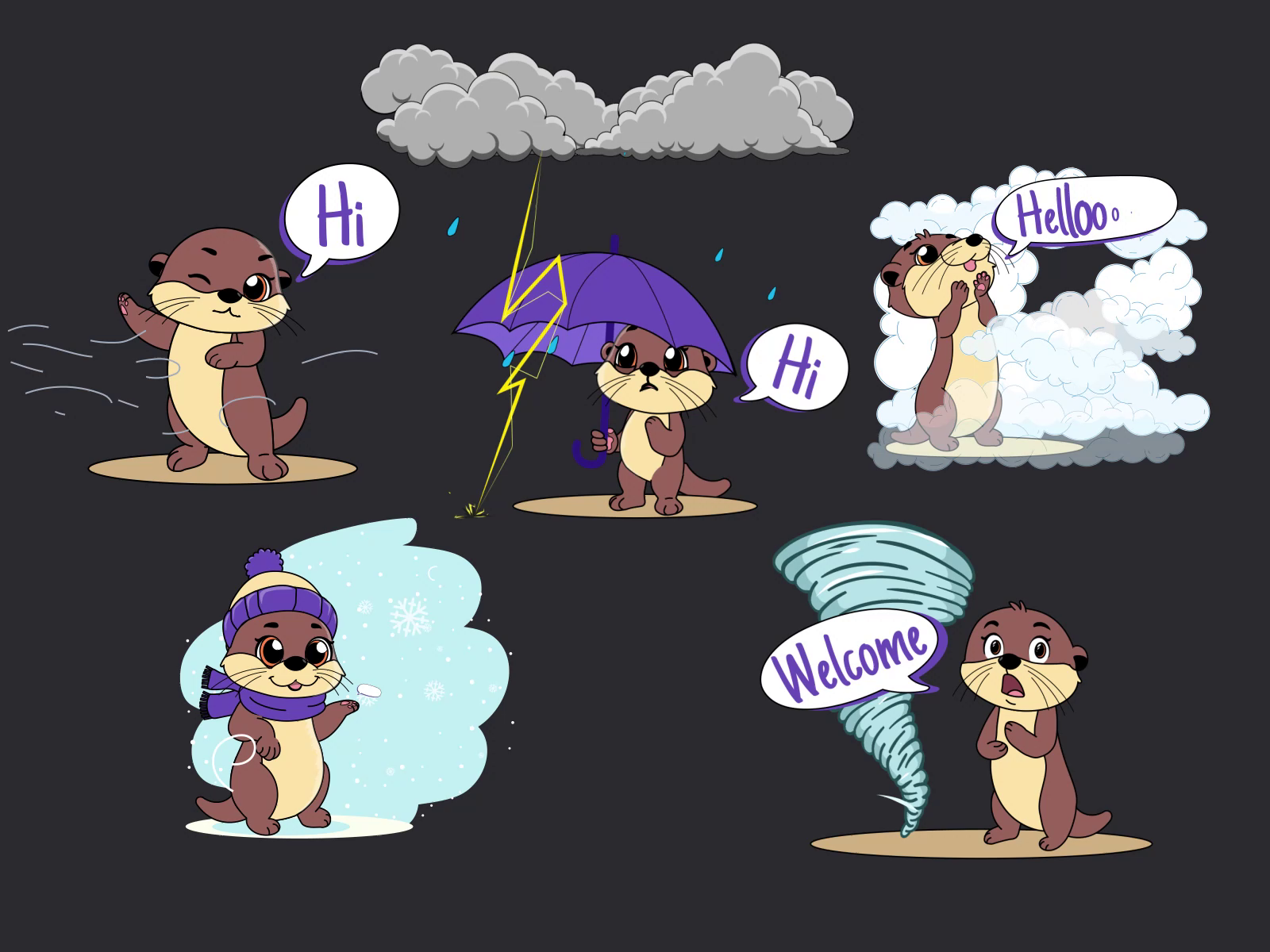 Animated Sticker Pack Json Lottie By Julia Sukhodolska On Dribbble