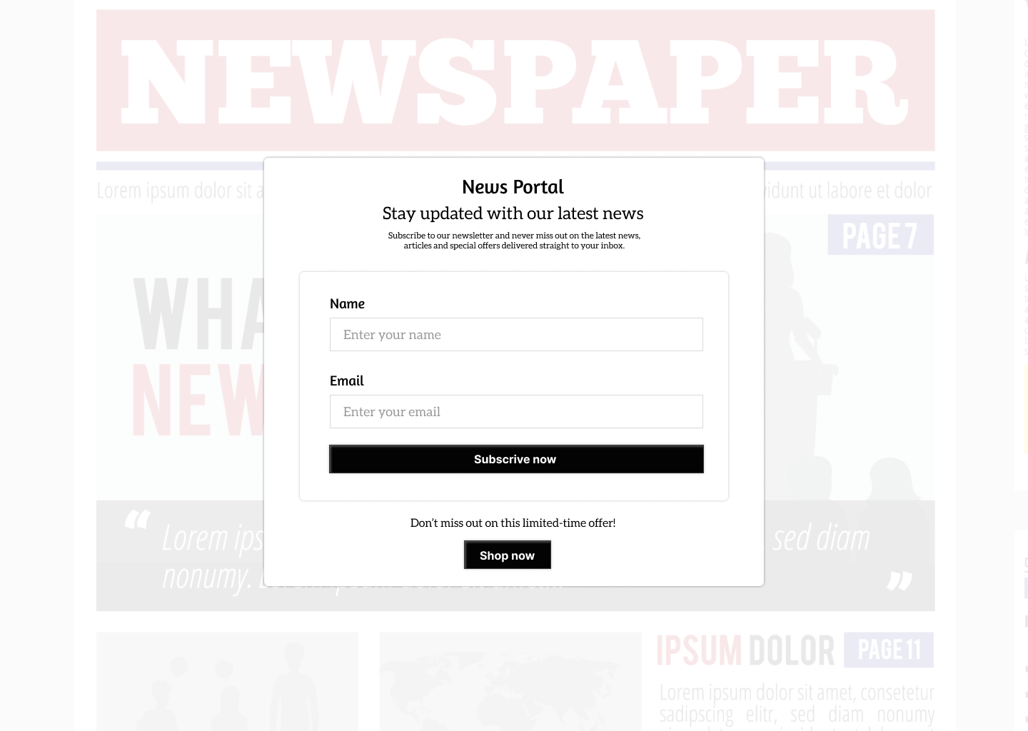 Day 16 - Prompt: Pop-up Overlay by saravanan ts on Dribbble