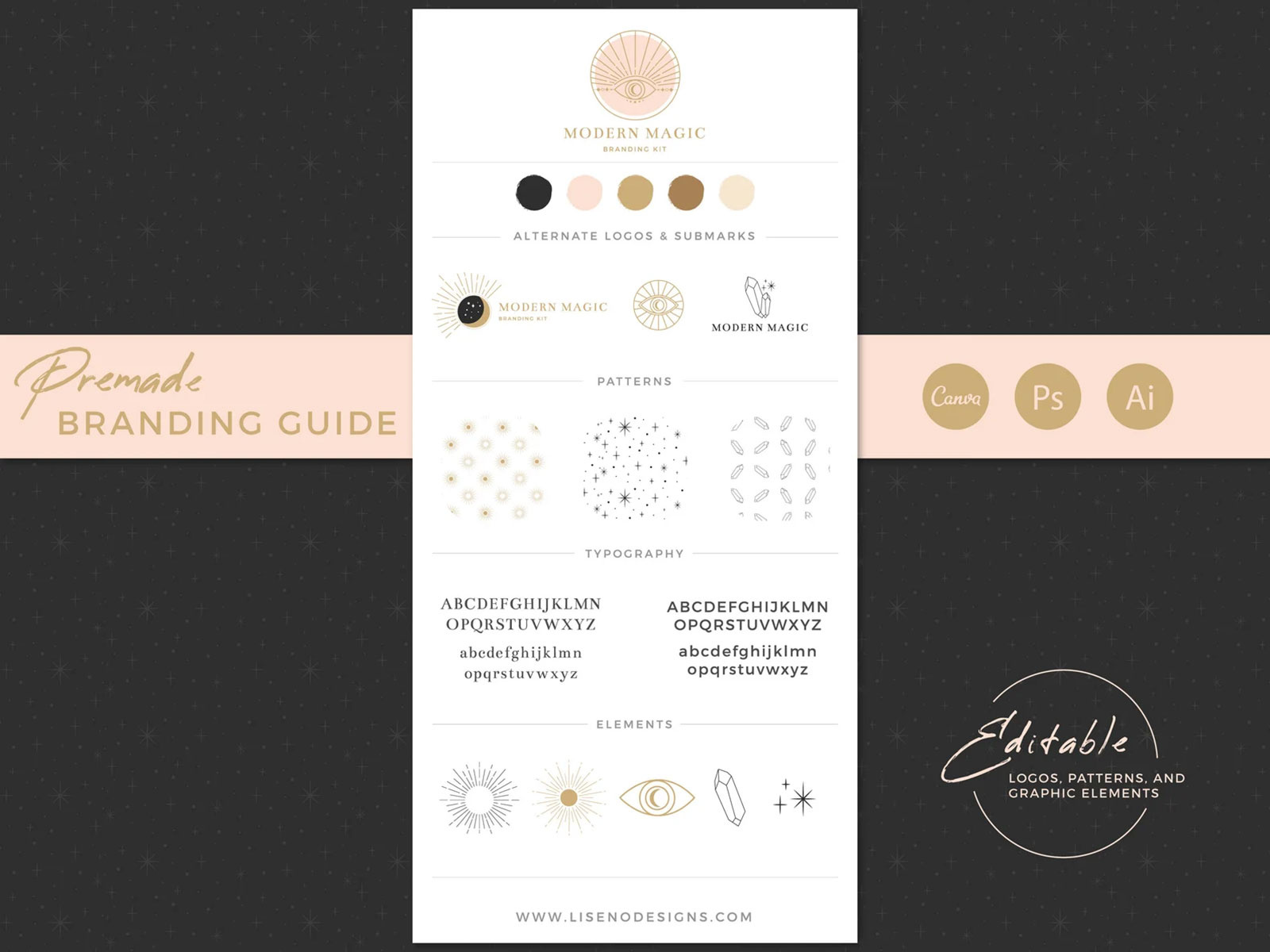 Modern Magic Branding Guide by Lily Liseno on Dribbble