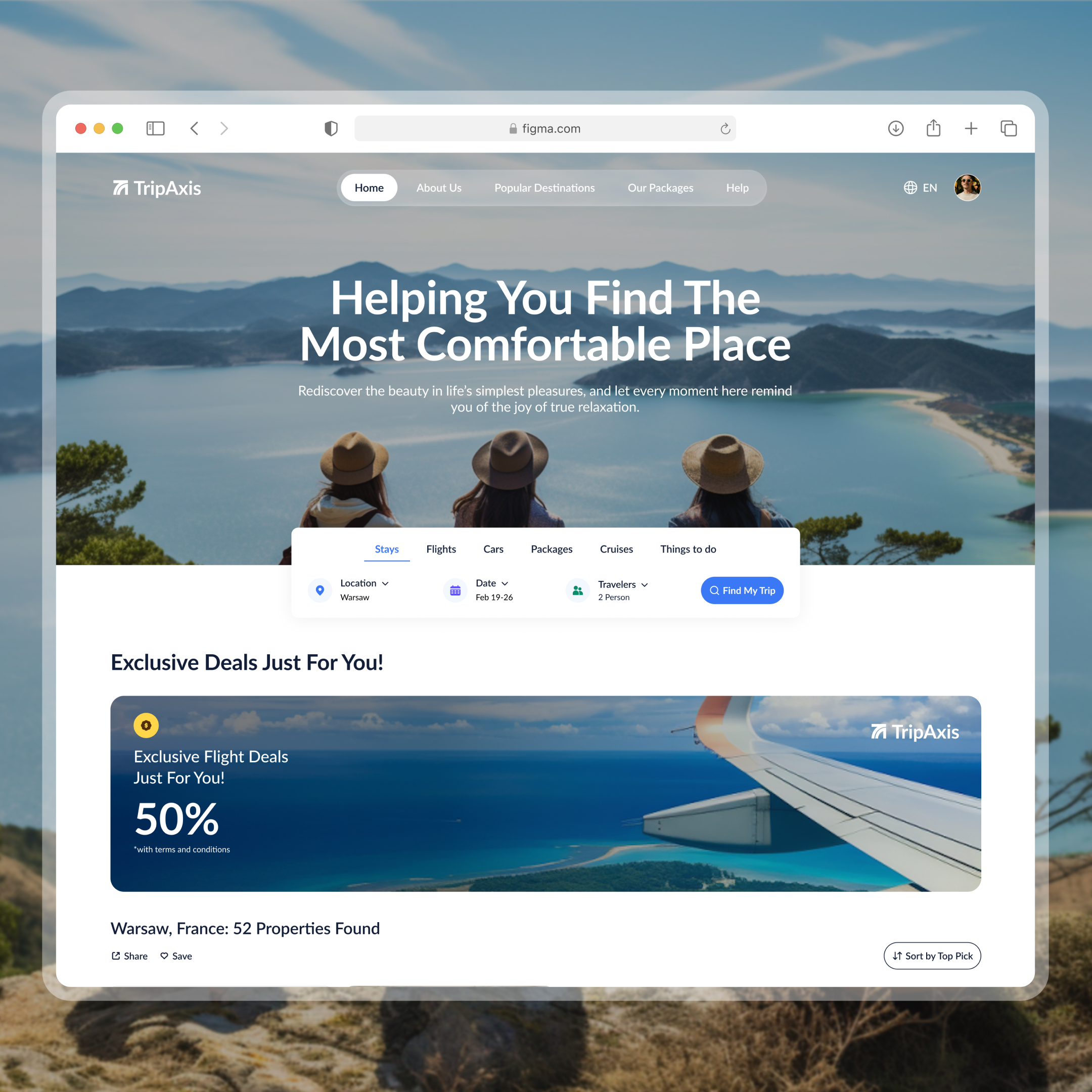 Travel & Tourism Website UI/UX Design by Chapter 24 on Dribbble